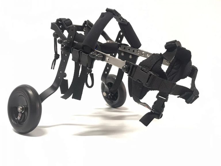 Chariot pour Chien Handicapé 3-7 kg - Fauteuil Roulant Léger et Robuste